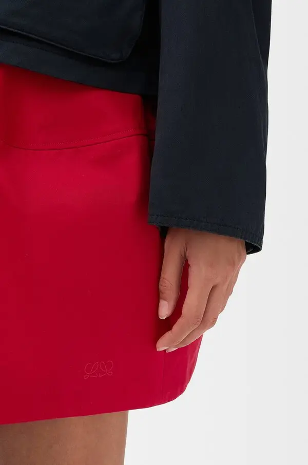 Loewe Balloon Skirt In Cotton And Silk