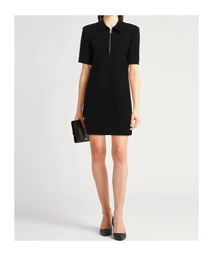 Tory Burch Short Sleeve Crepe Dress