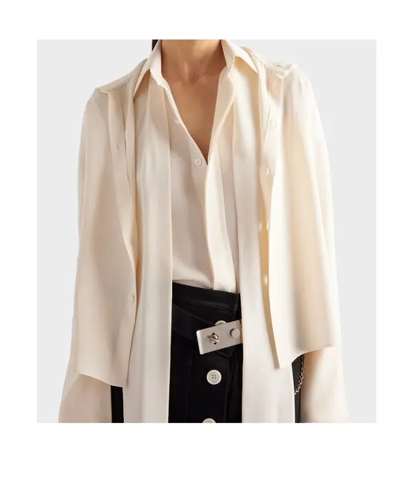 Prada Silk Broadcloth Shirt - Ivory