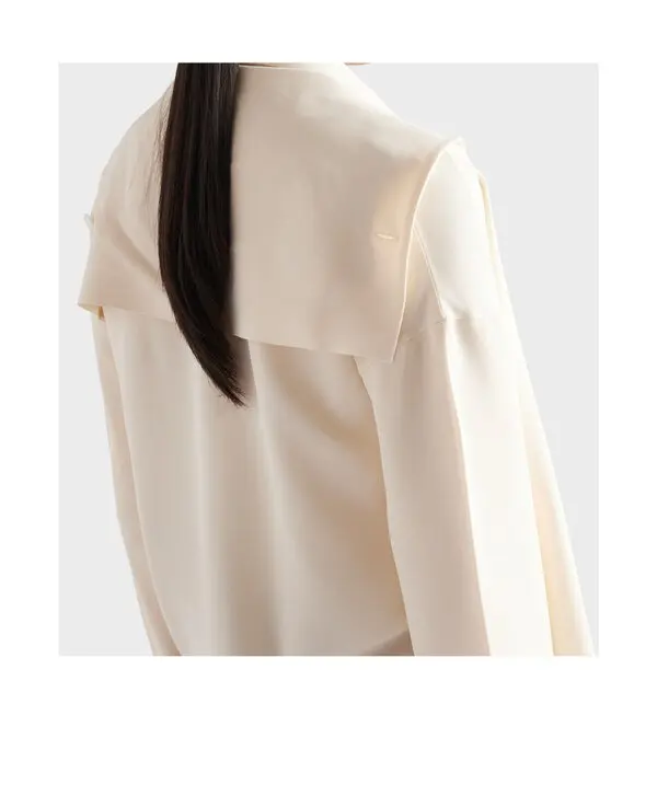 Prada Silk Broadcloth Shirt - Ivory