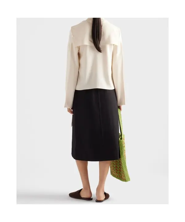Prada Silk Broadcloth Shirt - Ivory