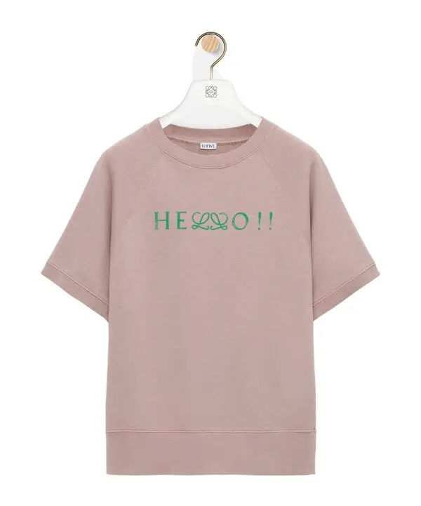 Loewe Anagram Print Short Sleeve Sweater