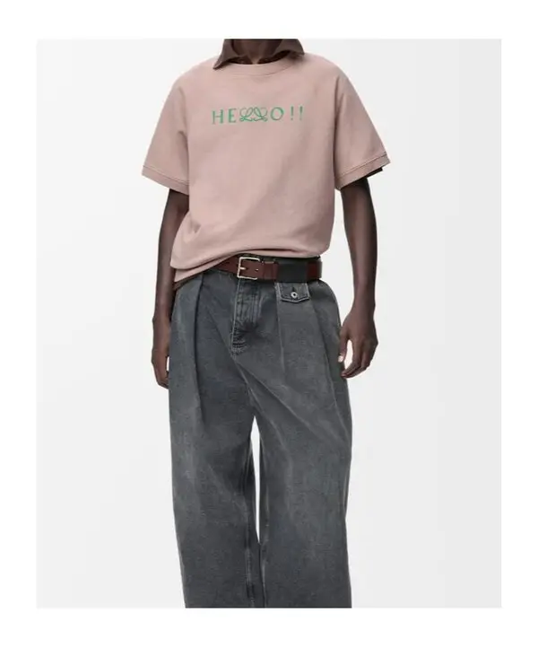 Loewe Anagram Print Short Sleeve Sweater