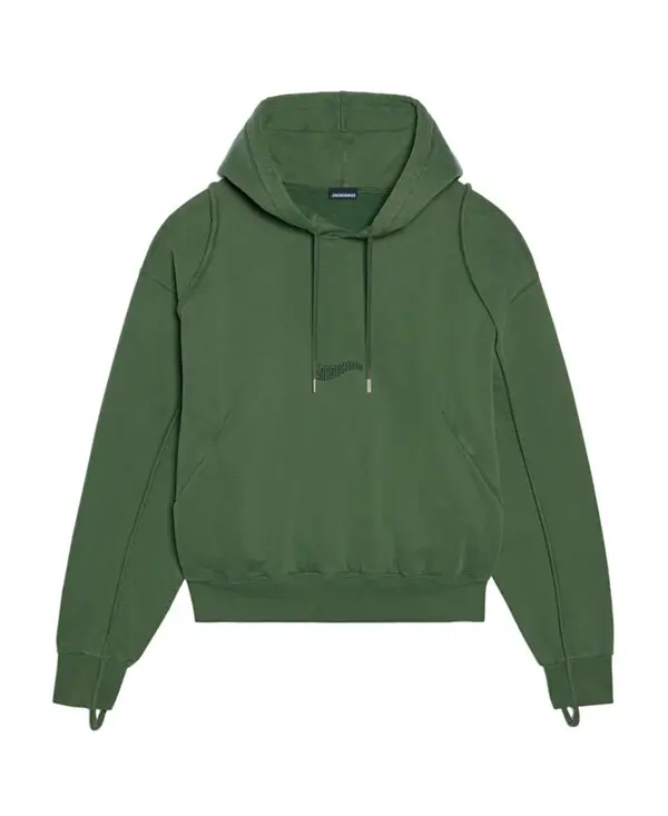 Jacquemus Camargue Drawstring Hoodie - Green