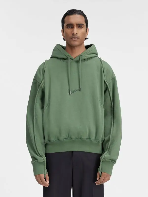 Jacquemus Camargue Drawstring Hoodie - Green
