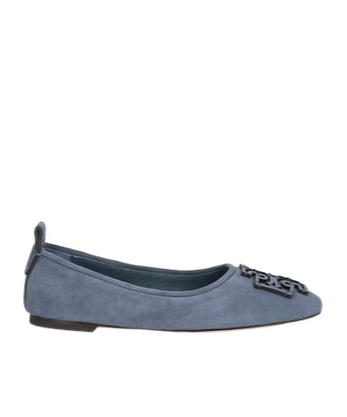 Tory Burch Suede Ballet Flats With Appliqués