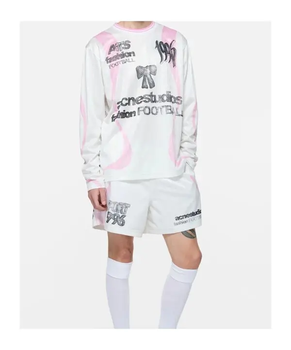 Acne Studios Graphic Print Drawstring Shorts