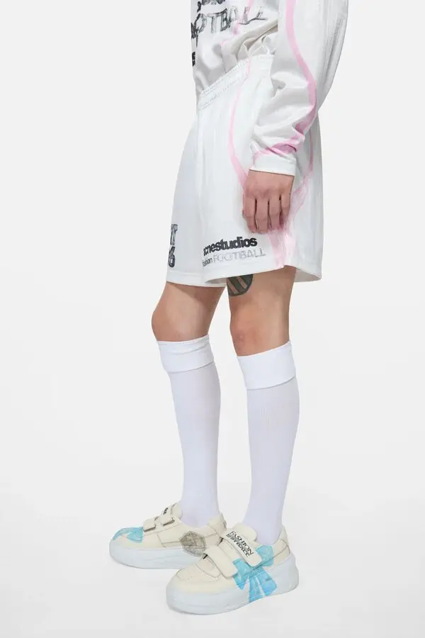 Acne Studios Graphic Print Drawstring Shorts