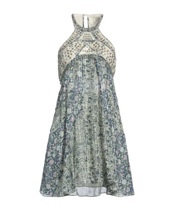 Isabel Marant Étoile Sleeveless Sequin Embroidered Dress - Gray