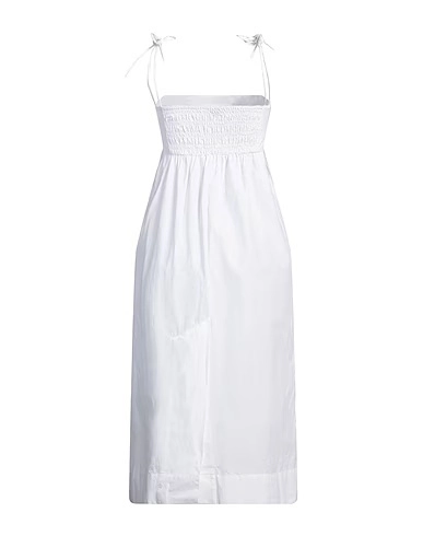GANNI Square Neck Sleeveless Flared Dress