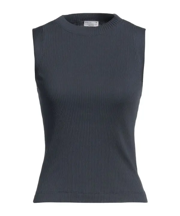 Brunello Cucinelli Rib-knit Vest - Black