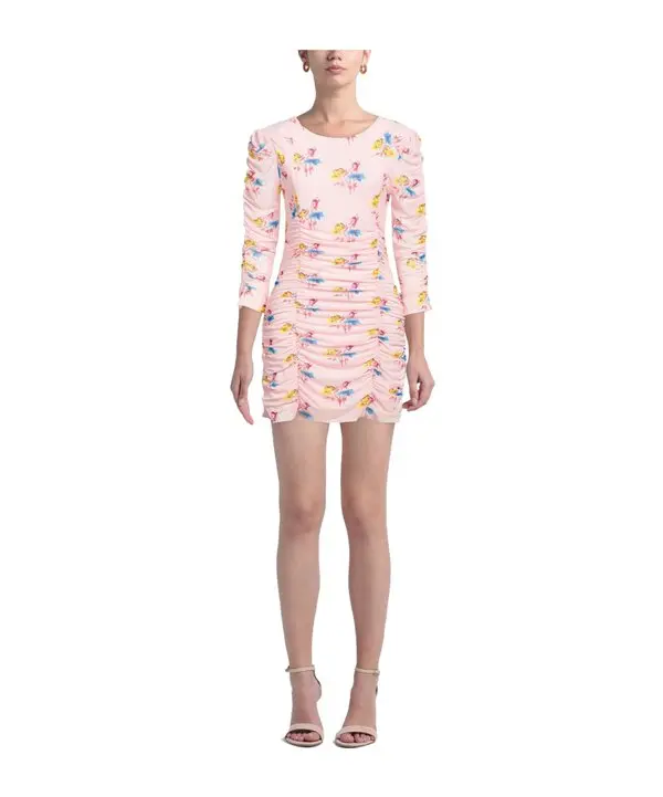 GANNI Floral-print Short Dresses