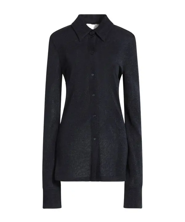 Sportmax Metallic Crystal Embellished Knit Shirt