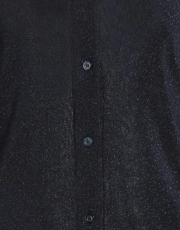Sportmax Metallic Crystal Embellished Knit Shirt
