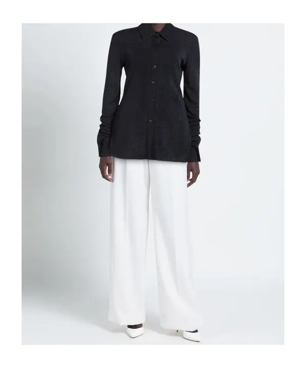 Sportmax Metallic Crystal Embellished Knit Shirt
