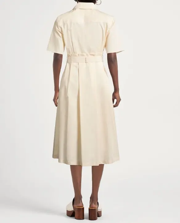 MAXCO. Max&co. Shirt Dress With Belt And Short Sleeves
