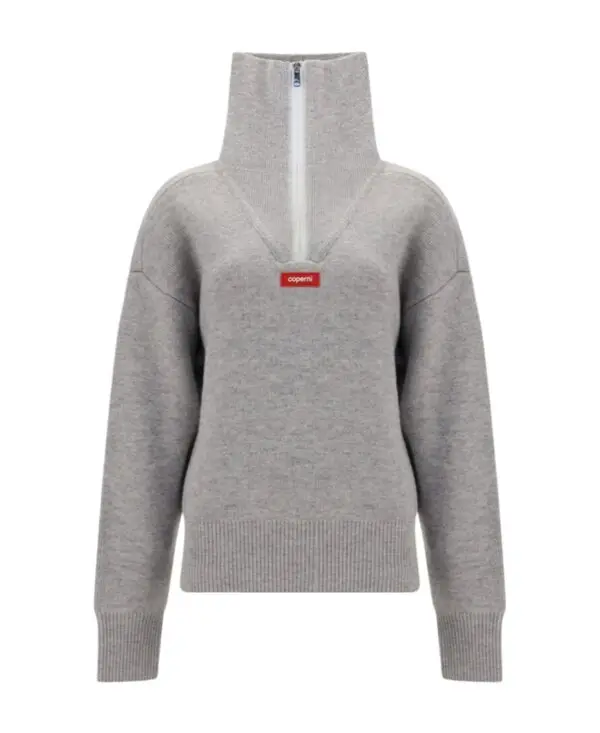 Coperni Logo Wool Sweater - Gray