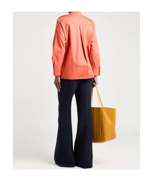 MAXCO. Max&co. Long Sleeve Shirt With Classic Collar And Button Placket