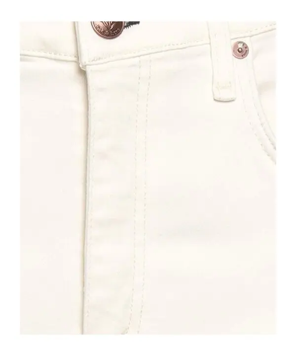 Rag & Bone Solid Color Straight Leg Trousers With Fringe Hem