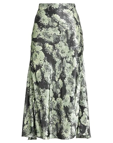 Tory Burch Floral Print Satin Midi Skirt