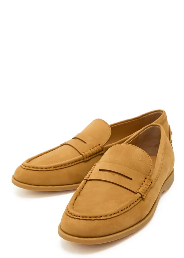 TOD'S Gomma Leggero Nubuck Loafers