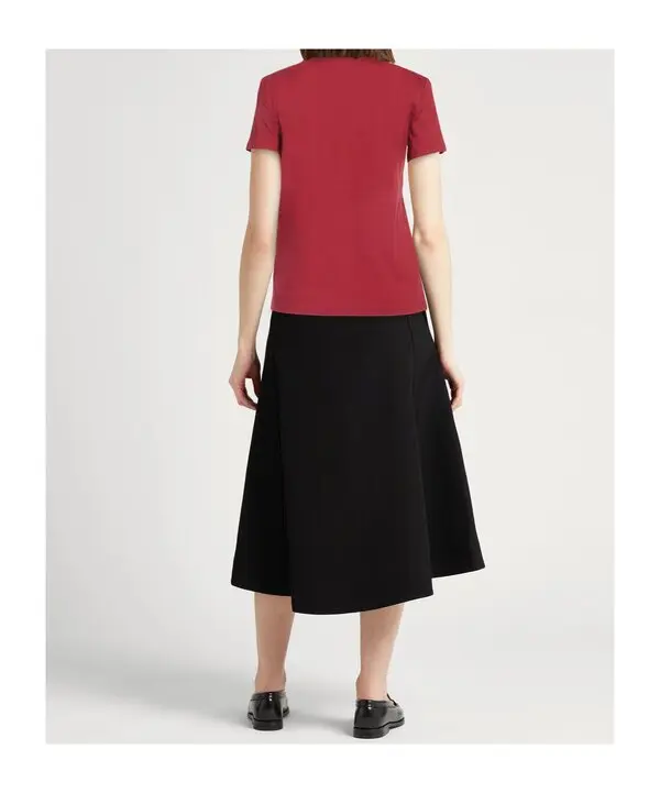 Max Mara Logo Crew Neck T-shirt - Red