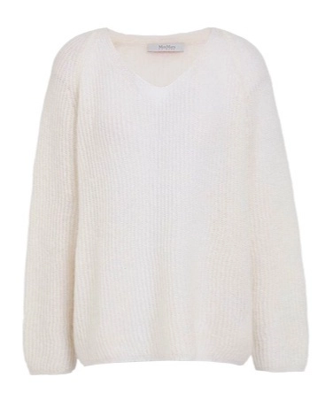 Max Mara Long-sleeved V-neck Sweater