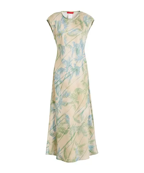 MAXCO. Max&co. Floral Print Satin Maxi Dress