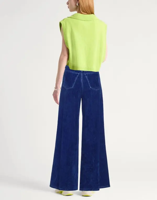 Marni Wide-leg Trousers With Velvet And Leather Trims