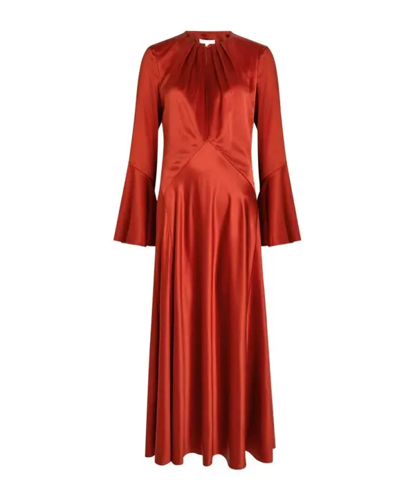 Veronica Beard Ezri Silk-blend Midi Dress