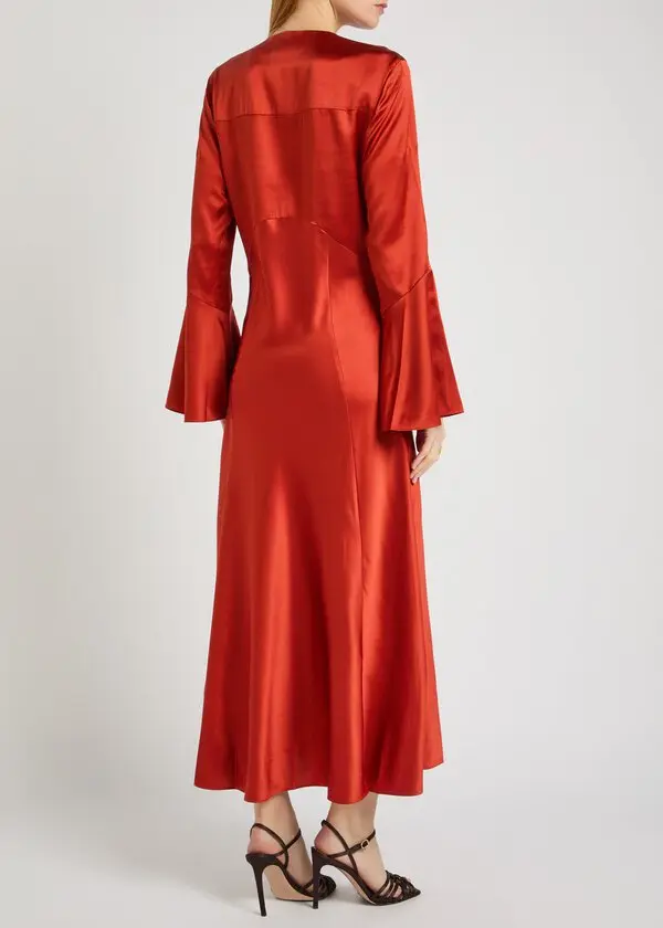 Veronica Beard Ezri Silk-blend Midi Dress