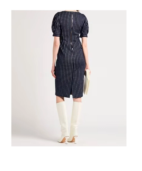 Max Mara Sheath Dress With Pinstripe Detail