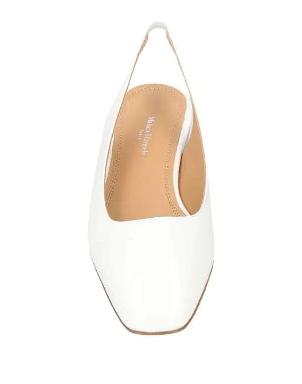 MAISON MARGIELA Patent Leather Square Toe Ballet Flats