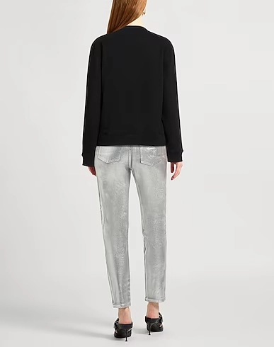 Saint Laurent Crewneck Sweatshirt With Crystal Embellishments