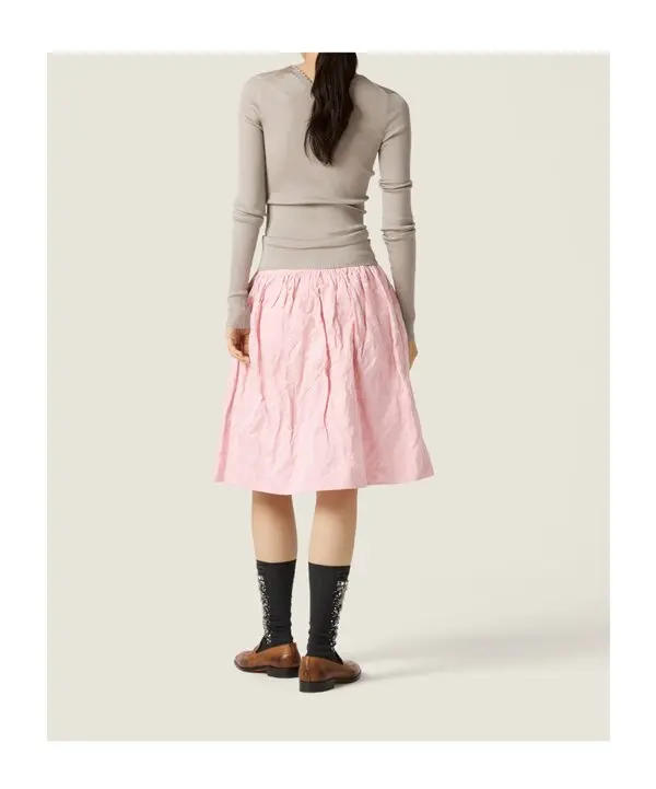 Miu Miu Silk Crew-neck Sweater