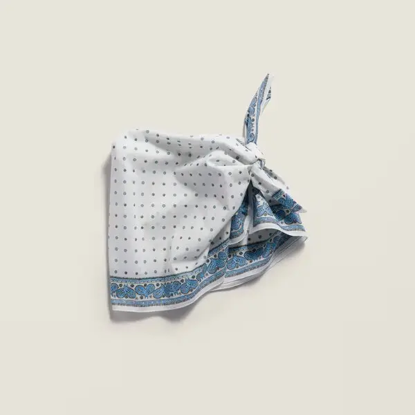 Miu Miu Printed Poplin Scarf - White