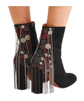 Chloé Embellished Ankle Boots