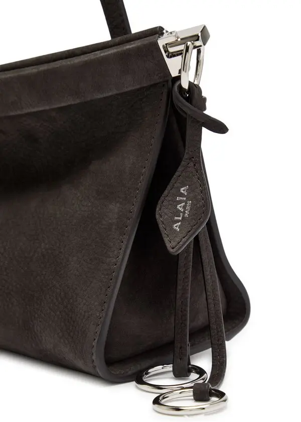 Alaïa East West Medium Nubuck Shoulder Bag