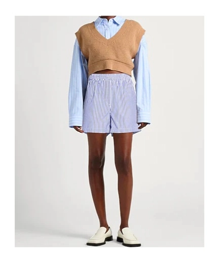 Rag & Bone Striped Poplin Bermuda Shorts