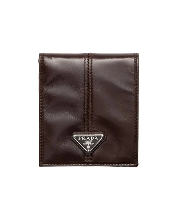 Prada Leather Wallet With Coin Purse