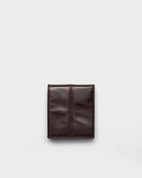 Prada Leather Wallet With Coin Purse