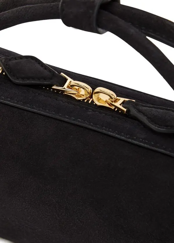 Alaïa Le Teckel Suede Clutch