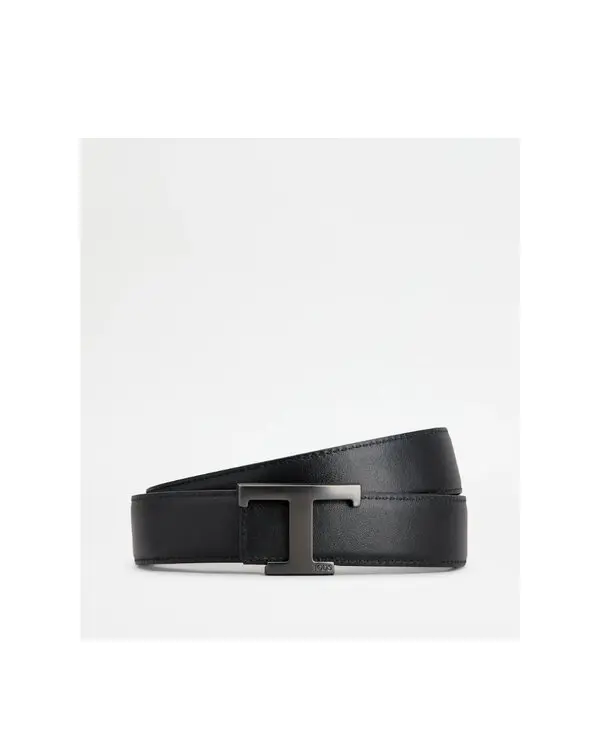 TOD'S T-buckle Leather Belt