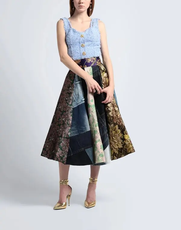 Dolce & Gabbana Patchwork Midi Skirt