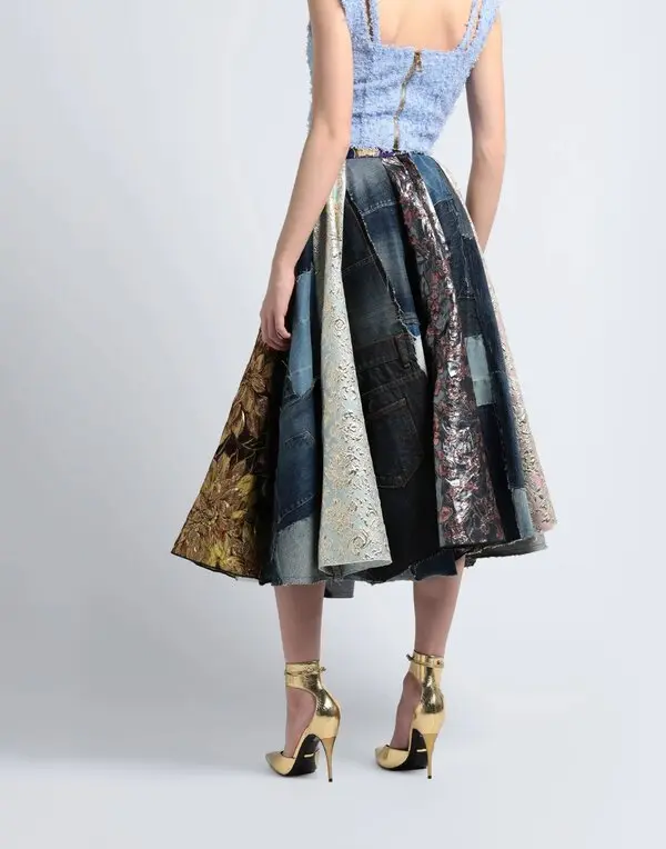 Dolce & Gabbana Patchwork Midi Skirt