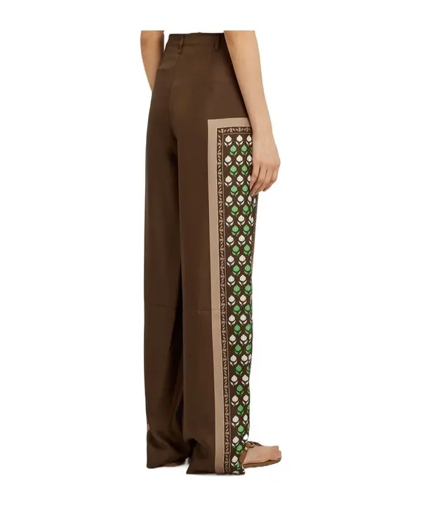 Tory Burch Straightleg Silk Trousers