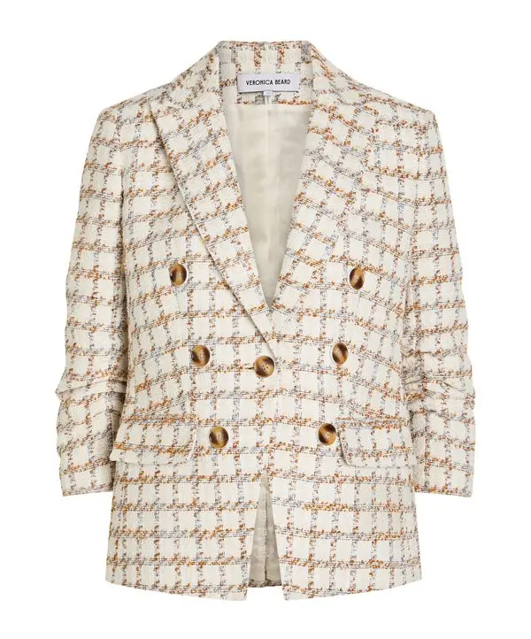 Veronica Beard Ryland Checked Tweed Jacket