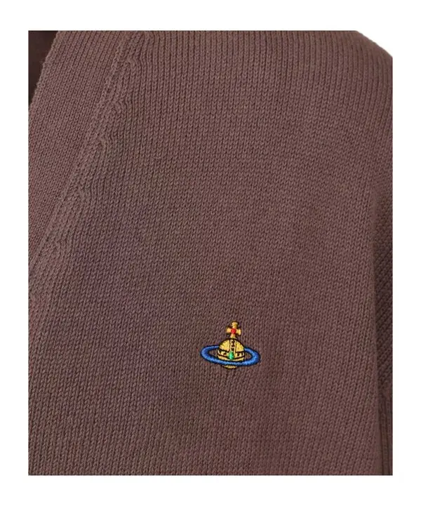VIVIENNE WESTWOOD Orb Embroidered Buttoned Cardigan