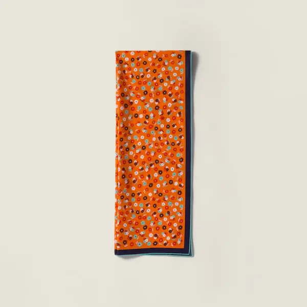 Miu Miu Printed Poplin Scarf