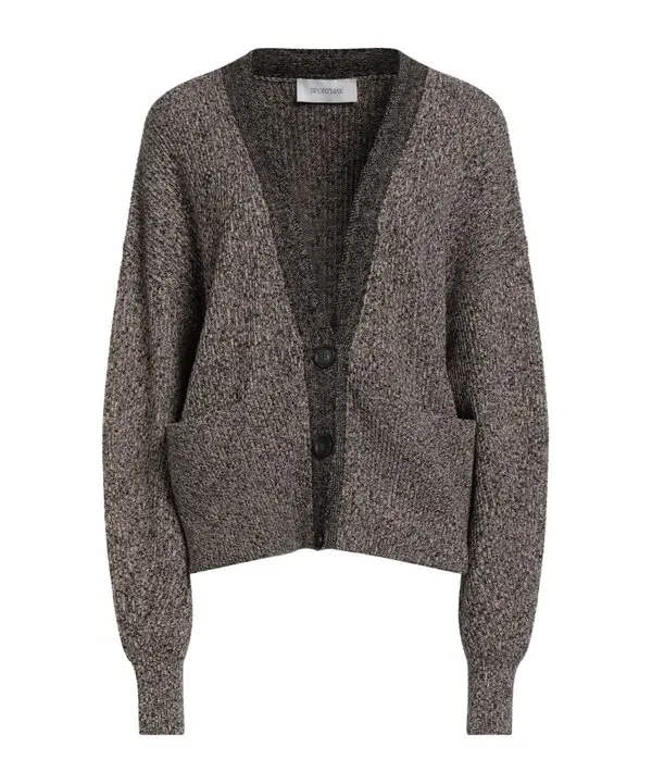 Sportmax Knitted Long Sleeve Cardigan With Button Fastenings